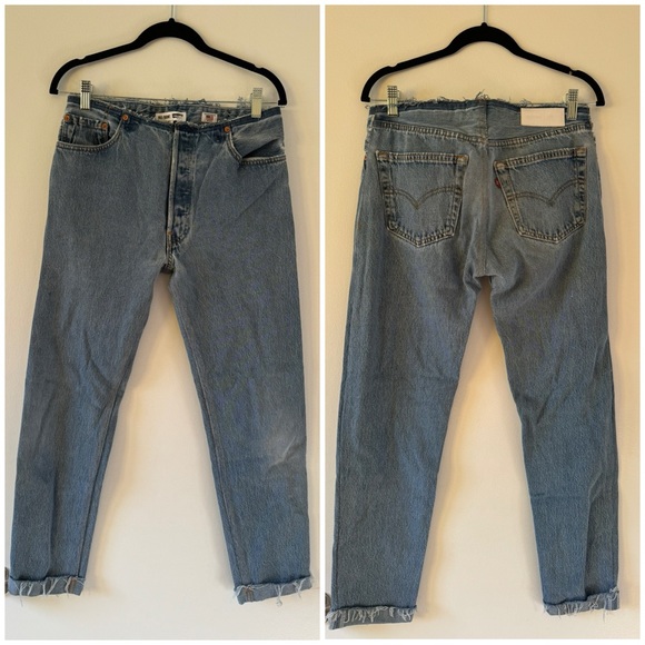 Levi's | Jeans | Redone Levis Low Rise Denim Jeans | Poshmark